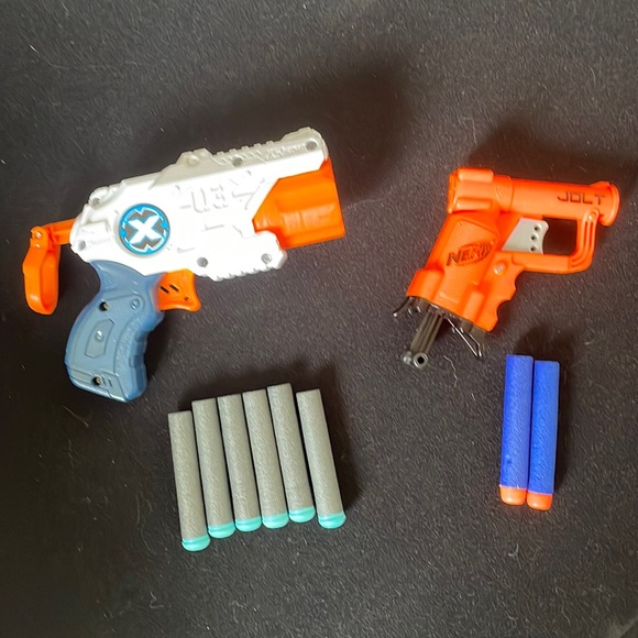 Nerf | Toys | Lot Of 2 Blasters Xshot Mk3 And Nerf Jolt | Poshmark
